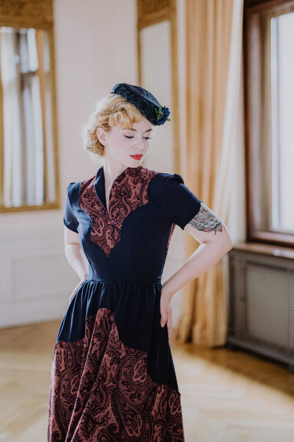 40er - Jahre Kleid Magdalena - Julia Seyfarth Modedesign